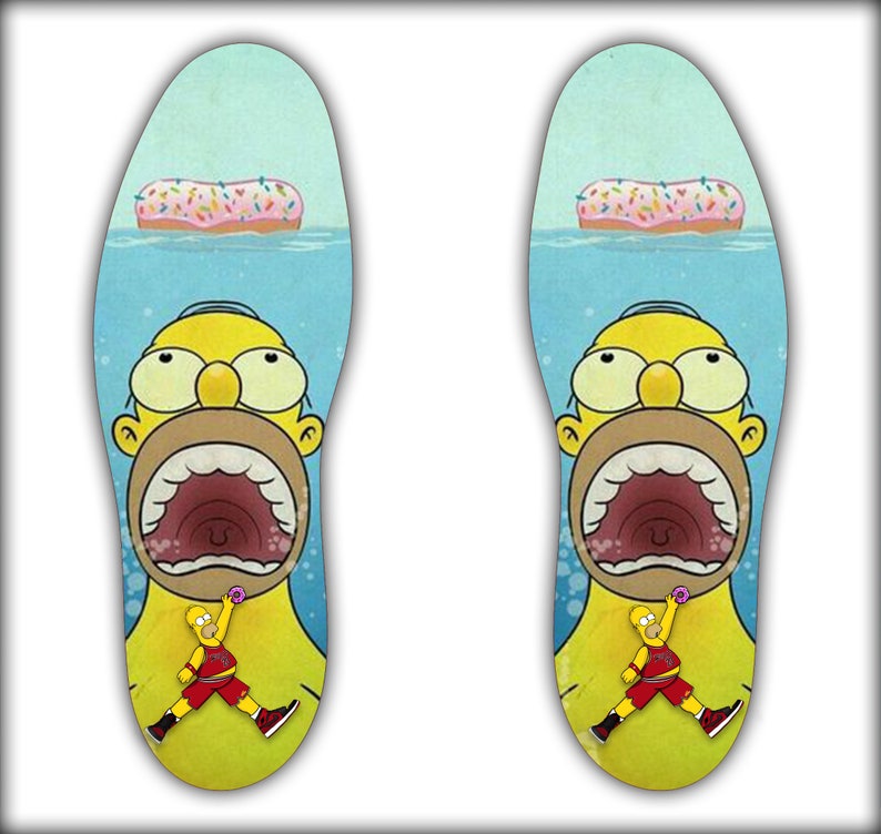 Air Jordan 1 the Simpsons Custom Sneakers hand Painted - Etsy