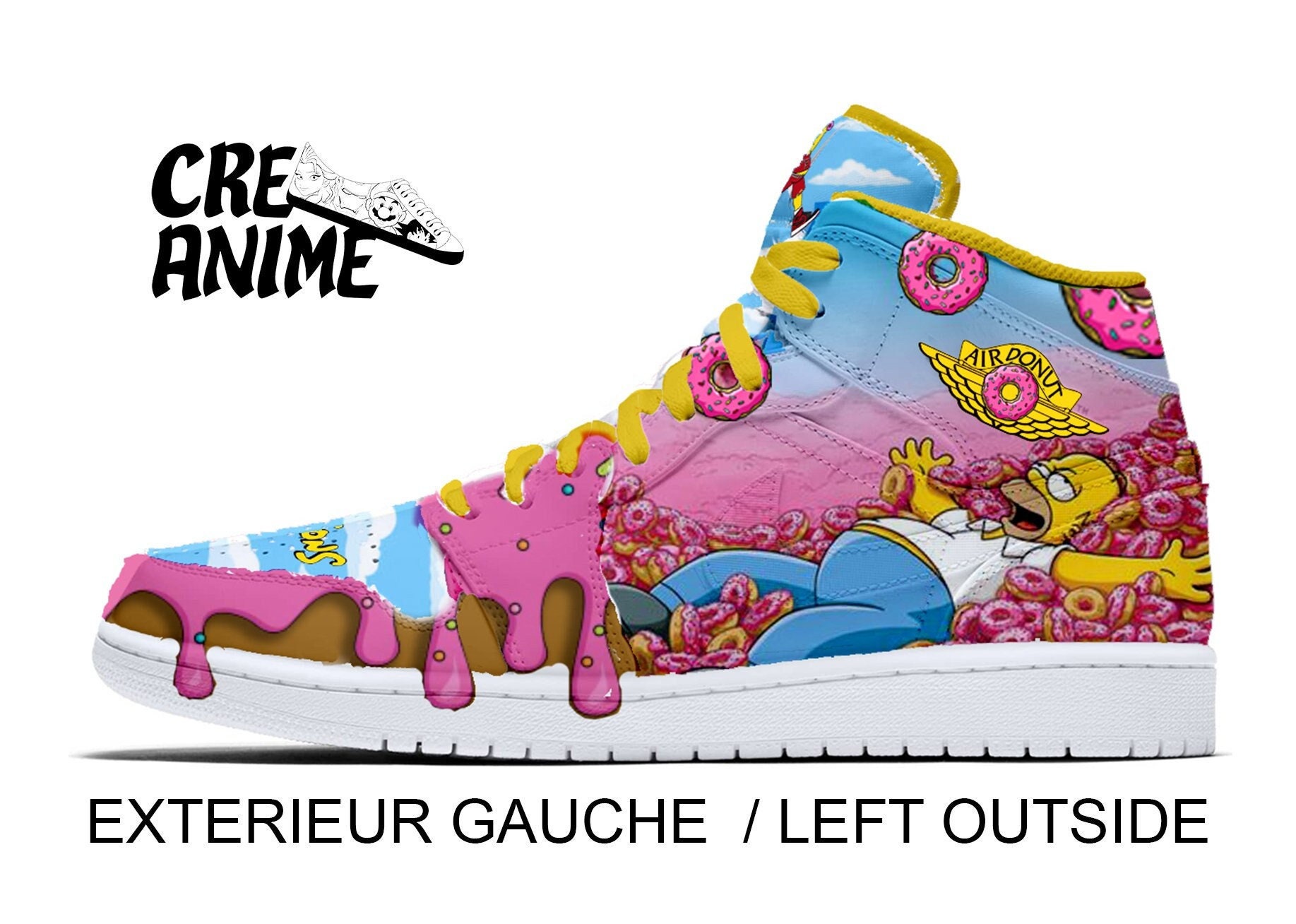 Air Jordan 1 the Simpsons Custom Sneakers hand Painted - Etsy UK