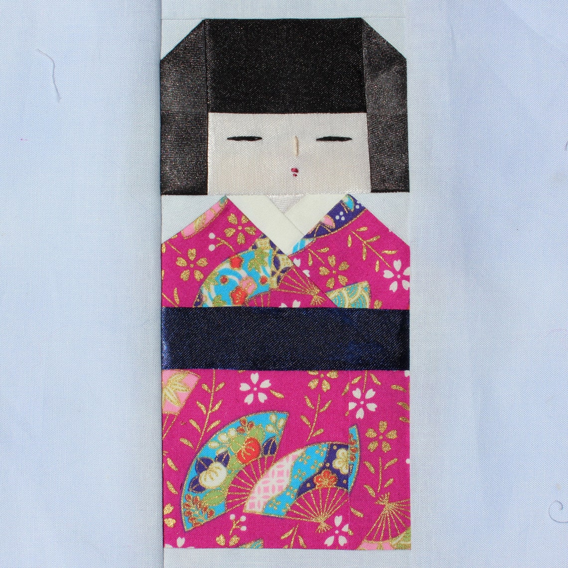 Japanese Kokeshi Doll Paper Pieced Quilt Block Pattern PDF - Etsy