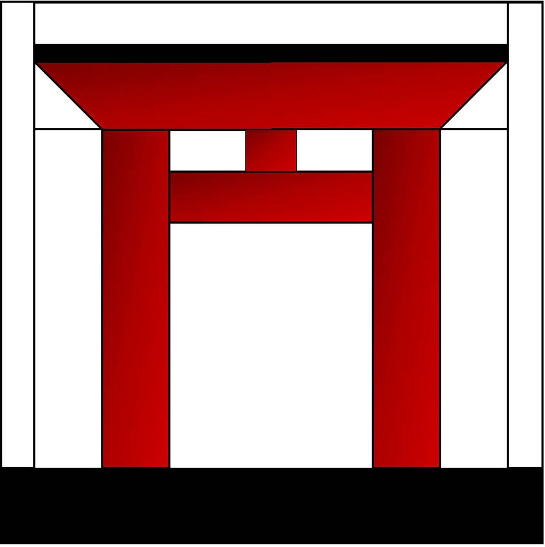 Japanese Torii Gate Paper Pieced Quilt Block Pattern Downloadable PDF ...