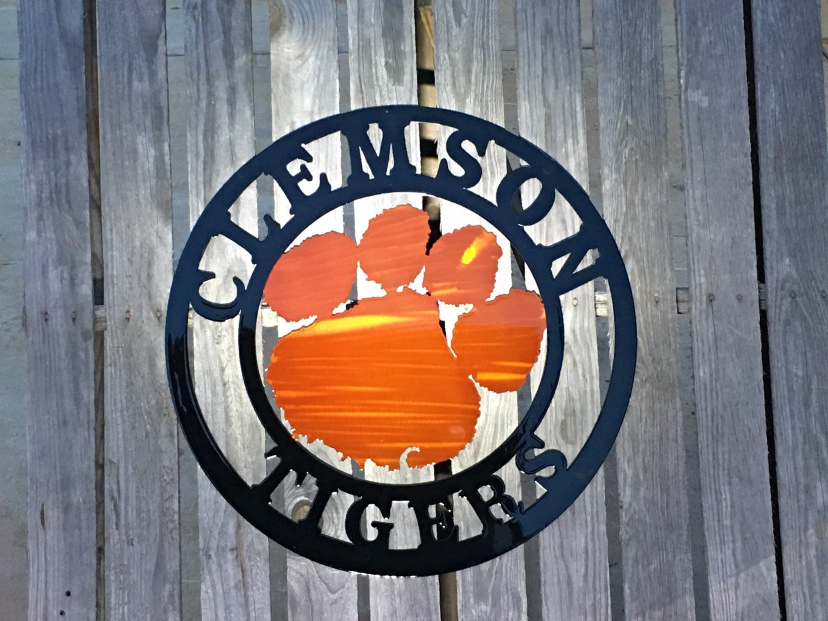 Clemson Tigers Paw - Etsy