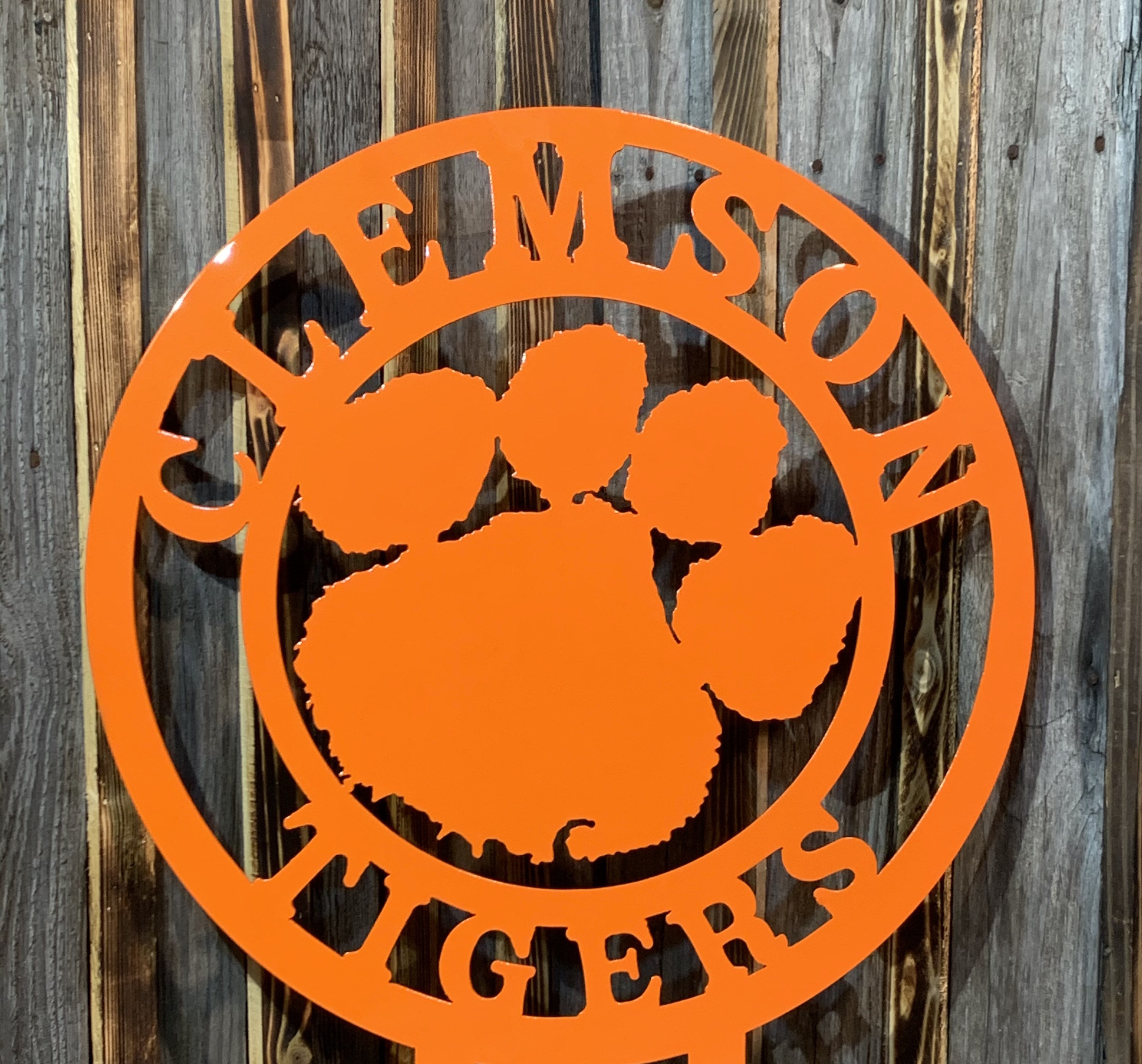Clemson Tigers Paw - Etsy
