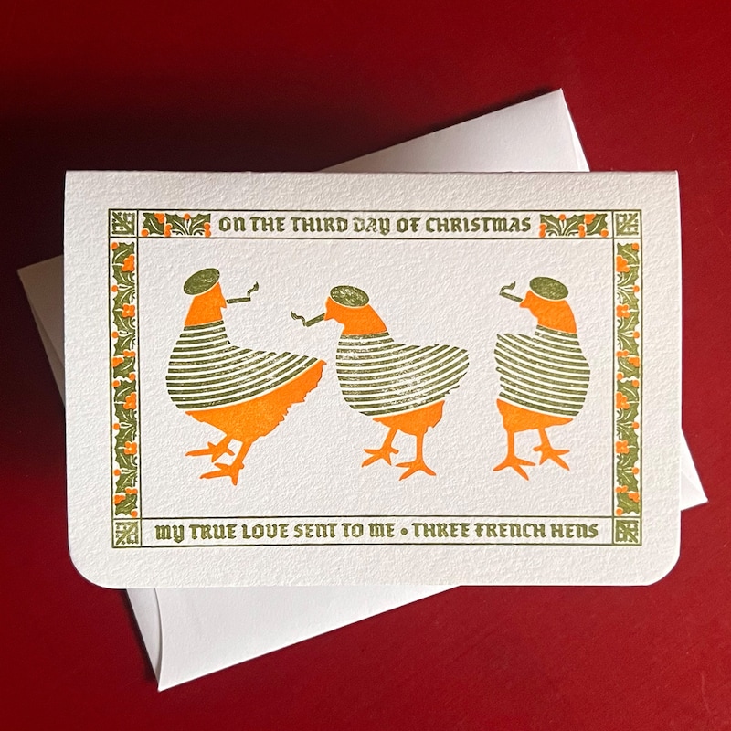 Three French Hens - Etsy