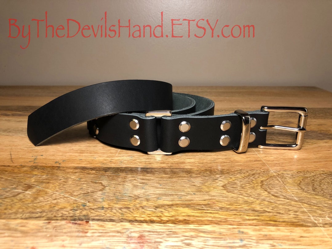 Hobble Belt Made of Black Essex Super Soft Leather - Bondage Belt - Etsy