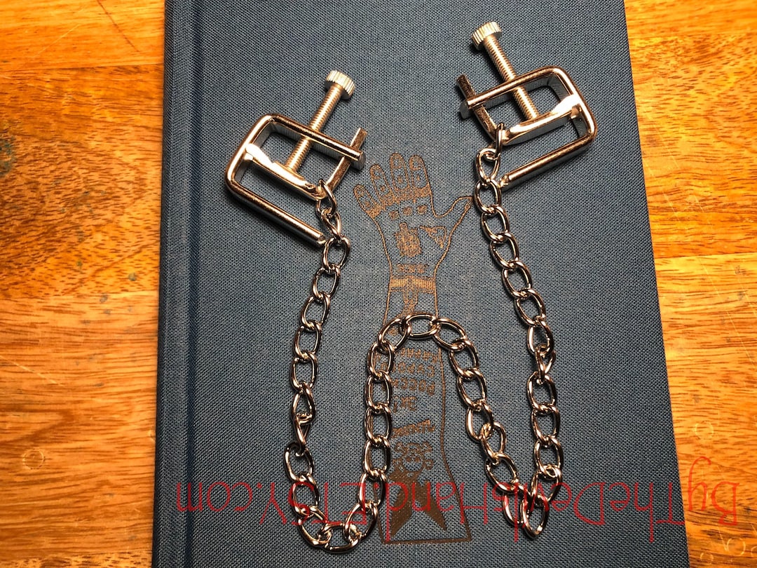 Custom Options Pressure Press Style Nipple Clamps W/ Attached Chain - Etsy