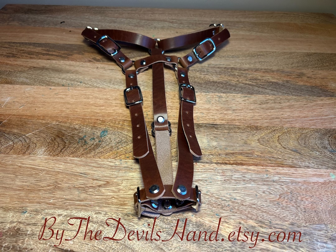 Hitachi Wand Harness Made of Horween Cavalier Carolina Brown Leather ...