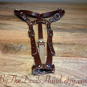 Hitachi Wand Harness Made of Horween Cavalier Carolina Brown Leather ...