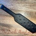 Black Leather Vampire Paddle - Small Sharp Teeth - Etsy