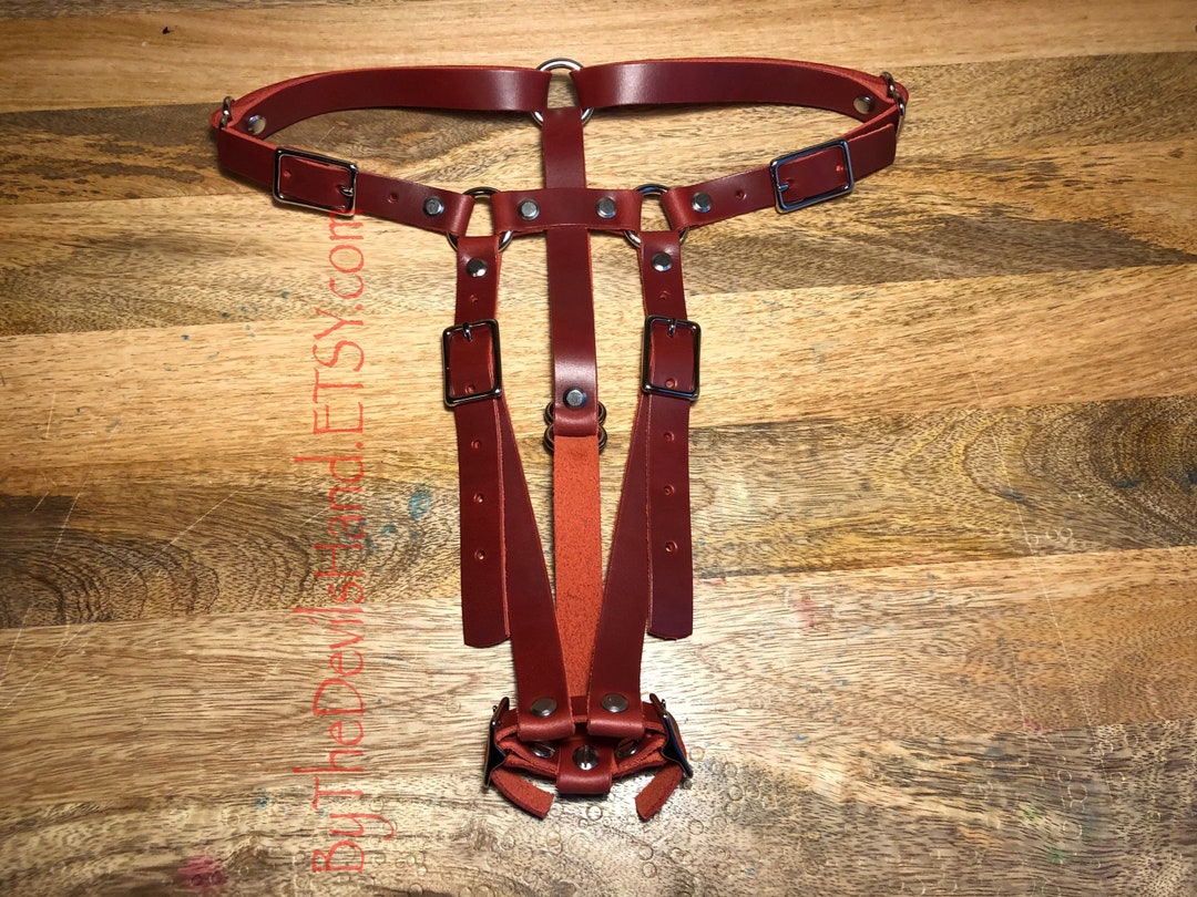 Massage Wand Harness Horween Cavalier London Bus Red Leather ...