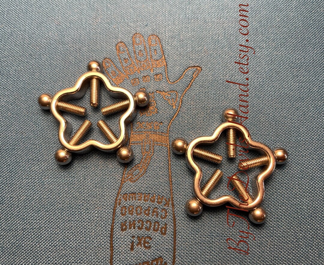 Silver Color Metal Star Shaped Five Prong Nipple Clamps - Etsy Singapore
