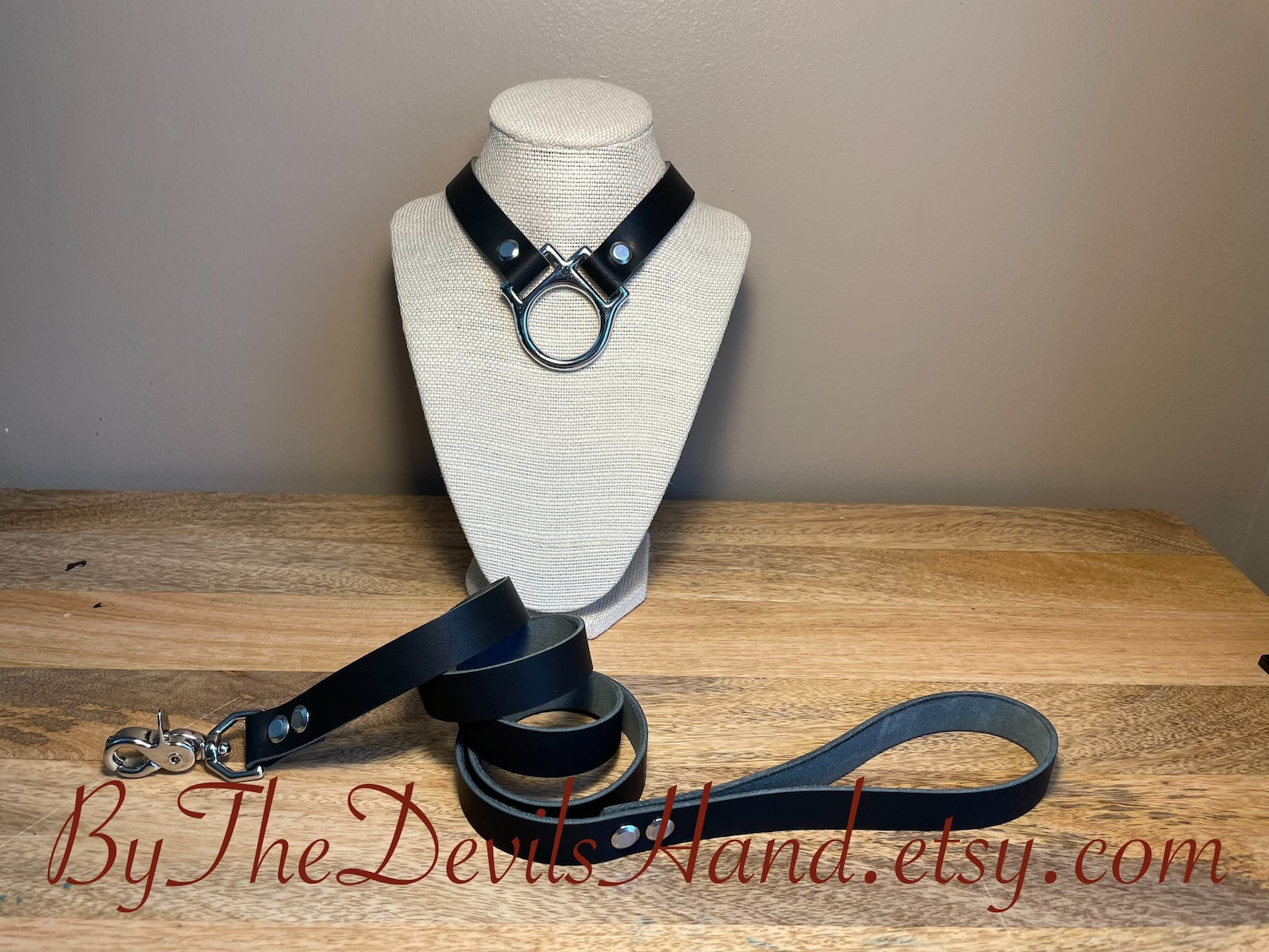 Leather Slave / Submissive Ownership Collar With Matching | Etsy