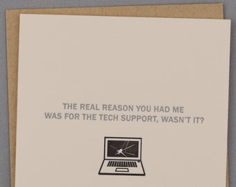 Tech Support Card - Etsy
