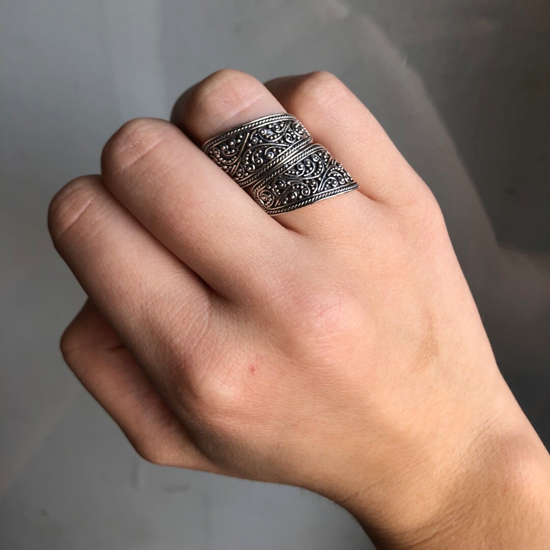 Sterling Bali Style Ring - Etsy