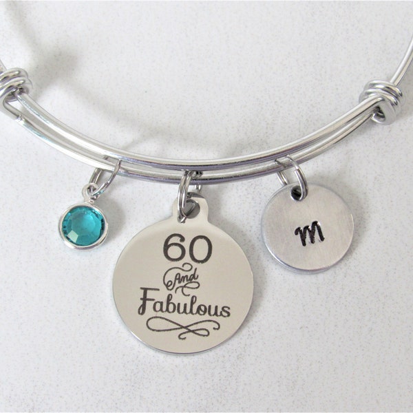 60th Birthday Bracelet - Etsy