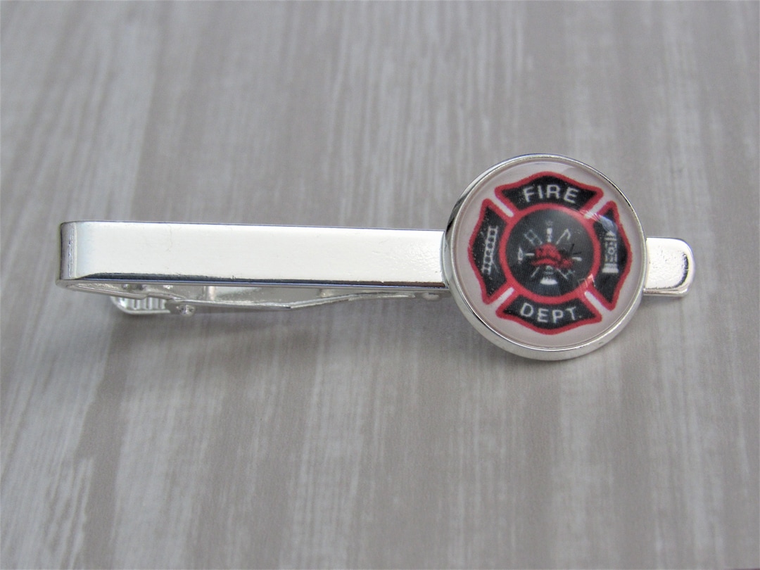 Fire Department Tie Clip, Firefighter Gift, Groomsman Jewelry - Etsy