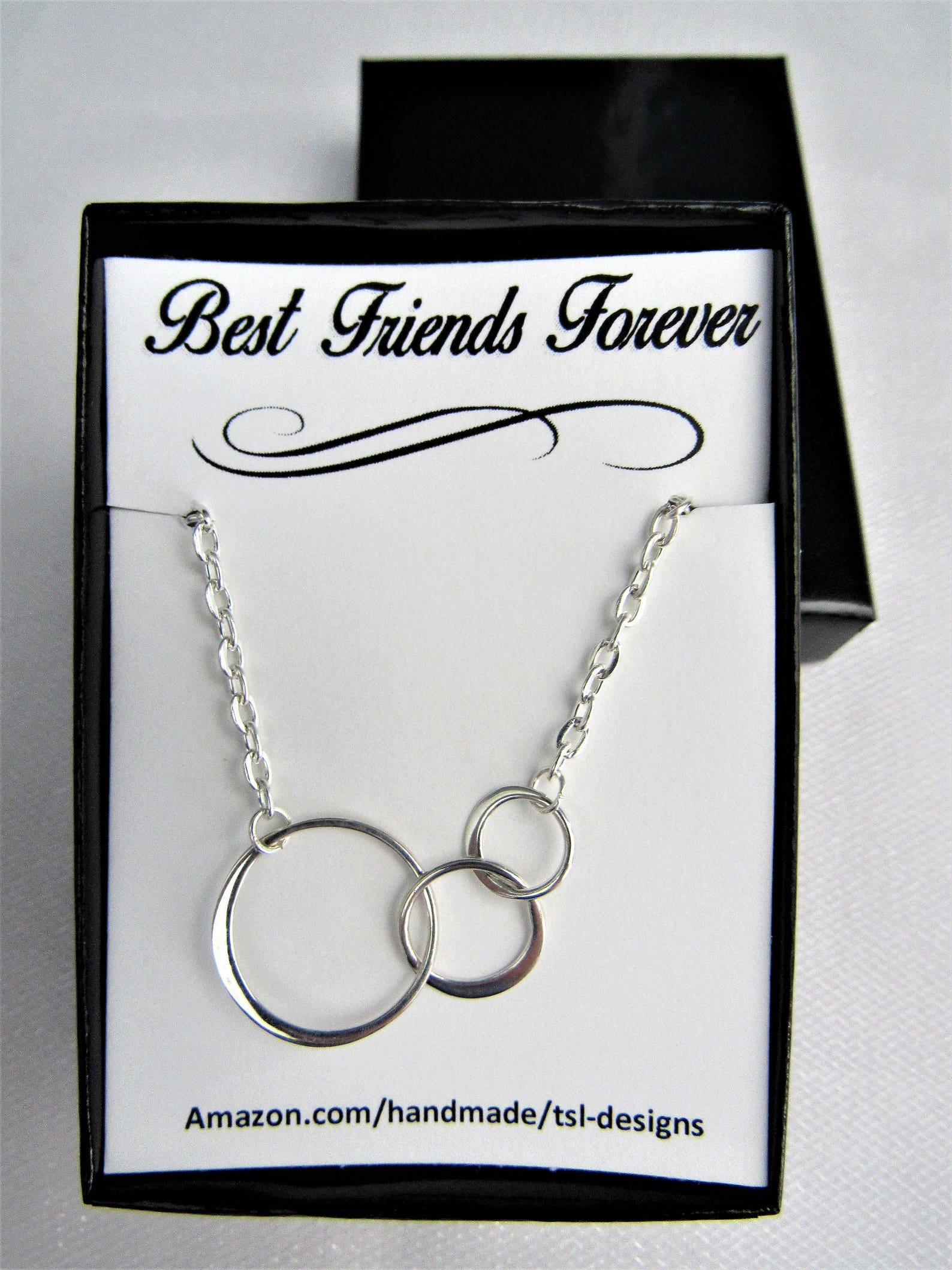 Best Friends Forever Three Connected Eternity Circles - Etsy