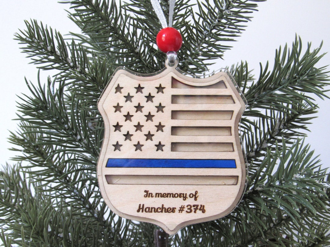 Personalized Memorial Law Enforcement Ornament - Police Officer ...