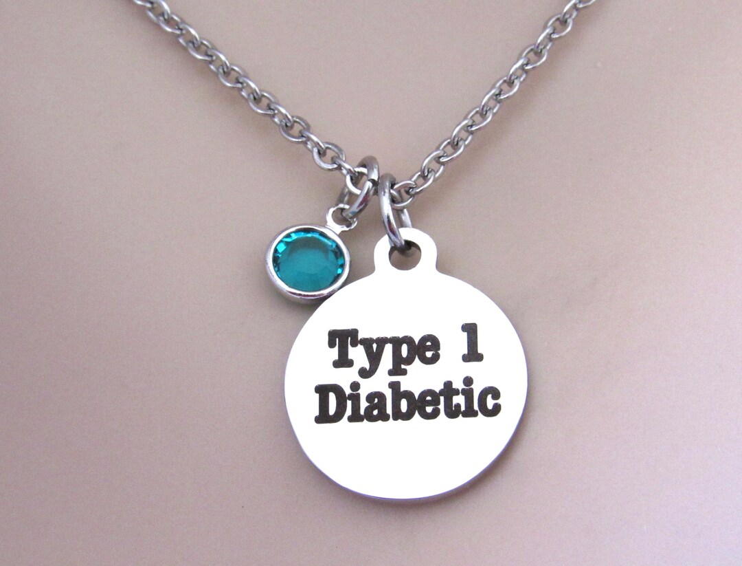 Type 1 Diabetic Medical Alert Necklace, Diabetic Jewelry - Etsy