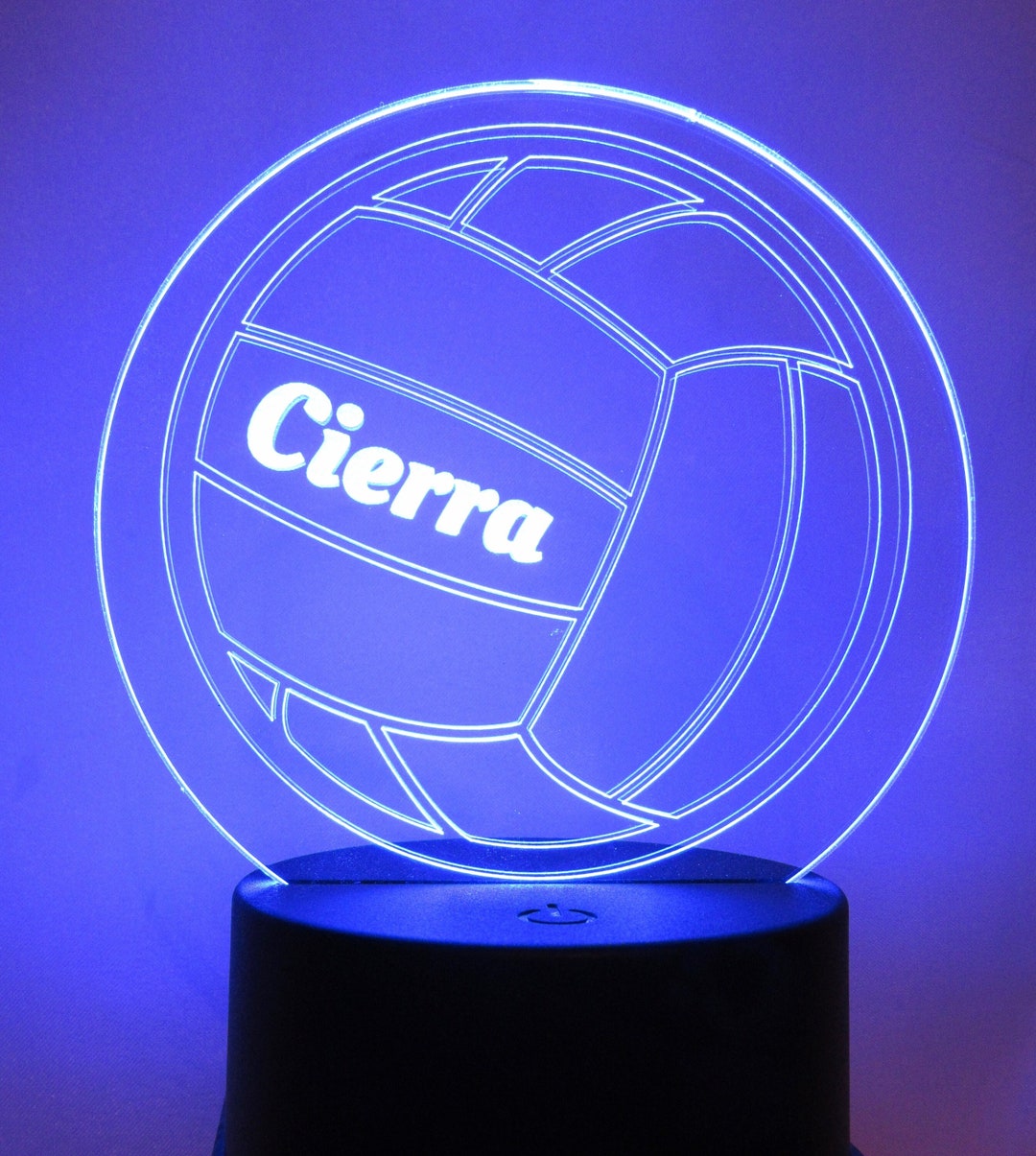 Personalized Volleyball Night Light, Colorful Led With Remote ...