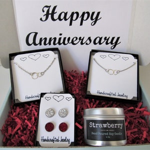 Happy Anniversary Infinity Jewelry Gift Box, Infinity Necklace and ...