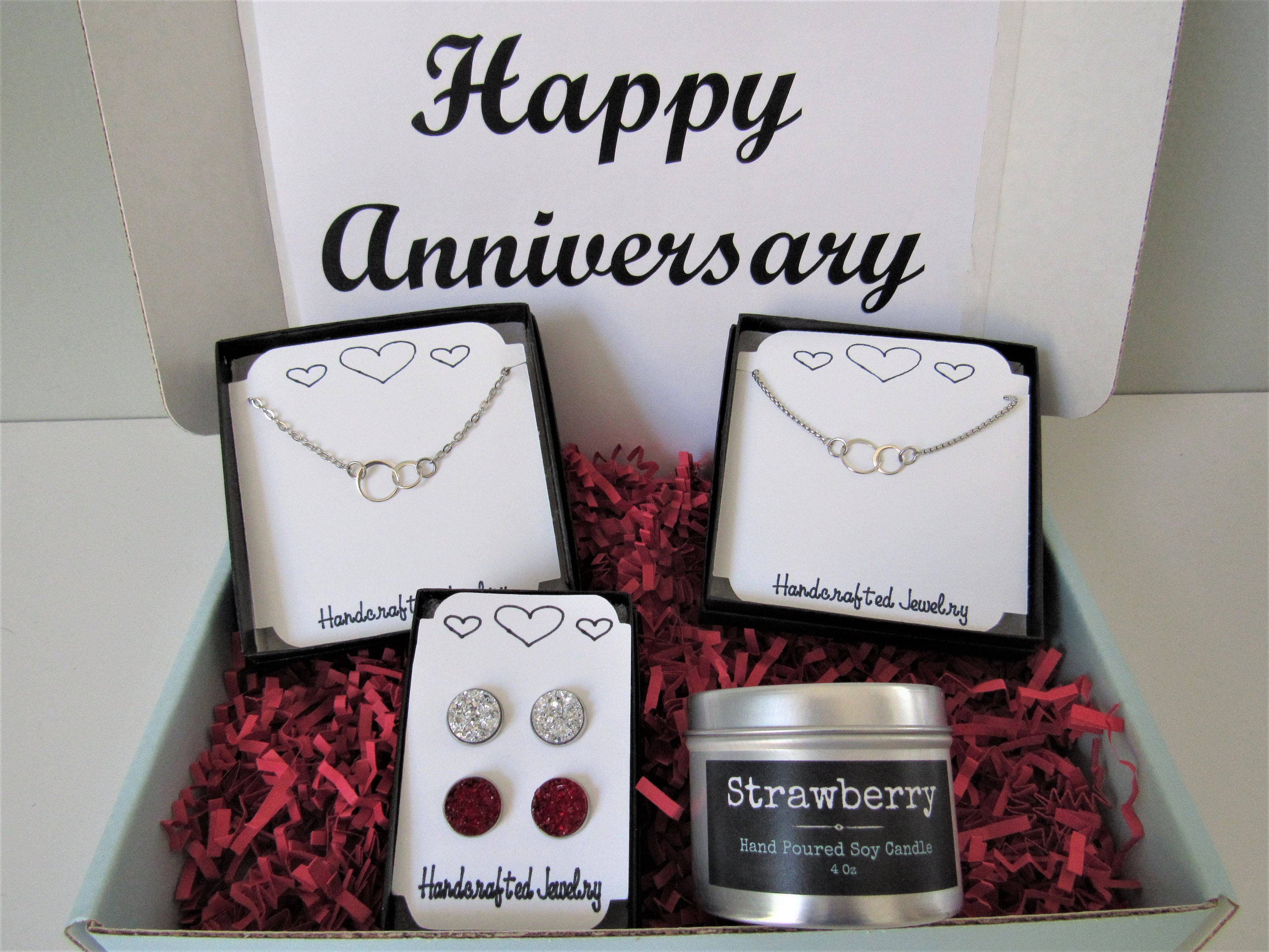 Happy Anniversary Infinity Jewelry Gift Box Infinity Necklace | Etsy