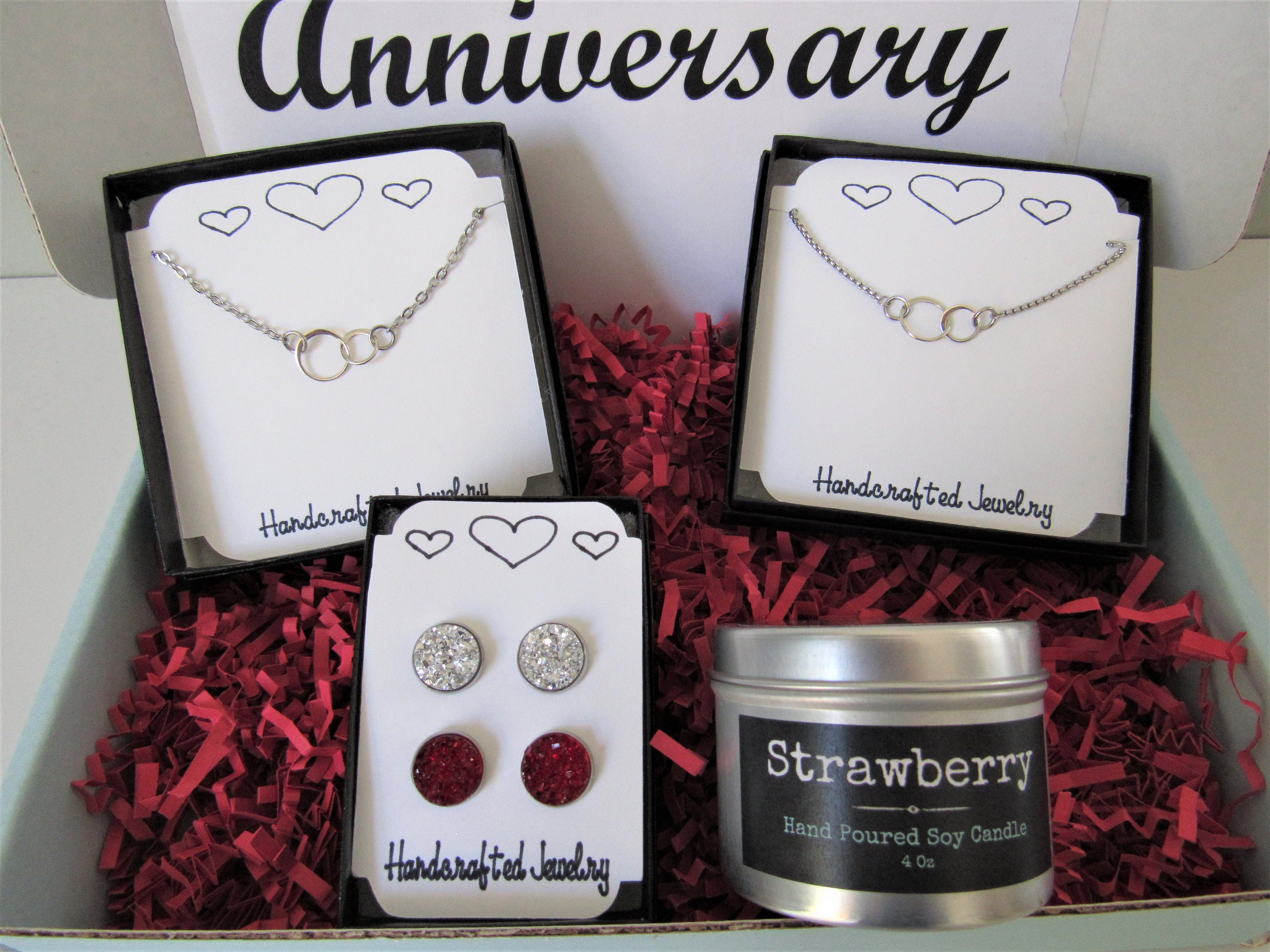 Happy Anniversary Infinity Jewelry Gift Box Infinity Necklace | Etsy