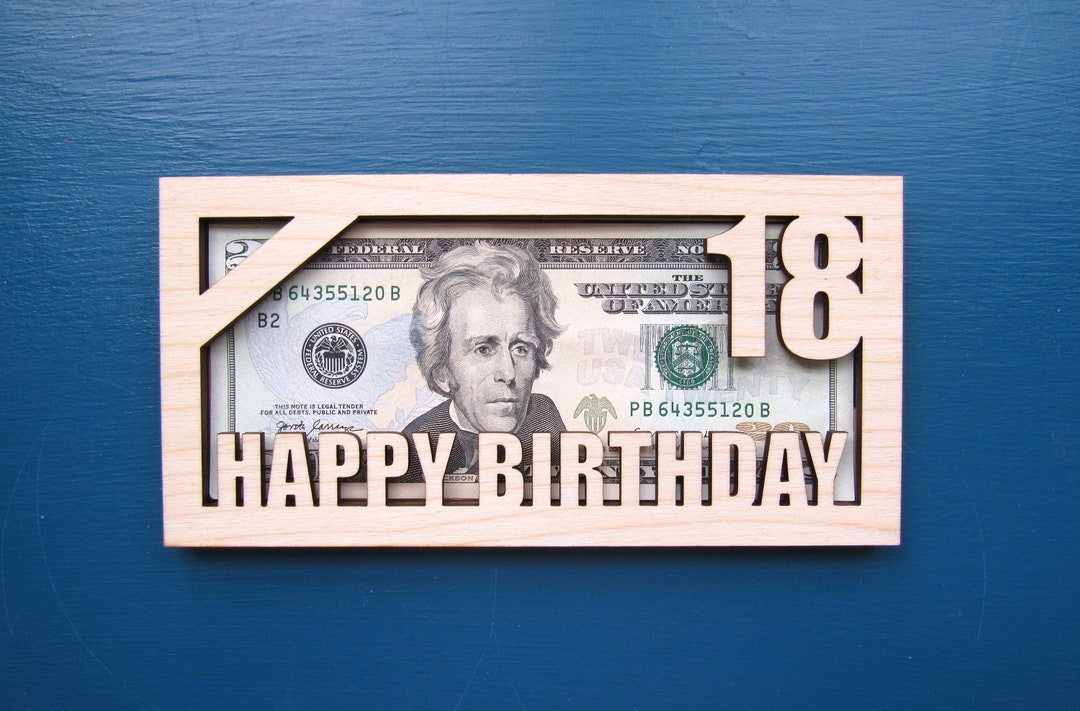 Personalized Birthday Money Holder – Custom Engraved Cash Holder - Etsy