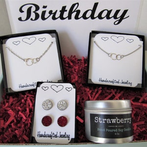 Happy Birthday Gift Box Infinity Necklace and Bracelet - Etsy