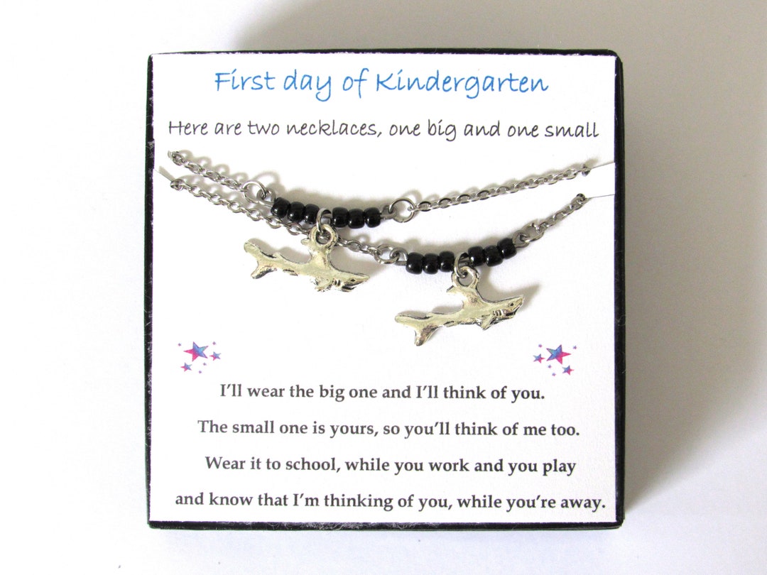 First Day of Kindergarten Necklaces, Mommy and Me, Daddy and Me, Back ...