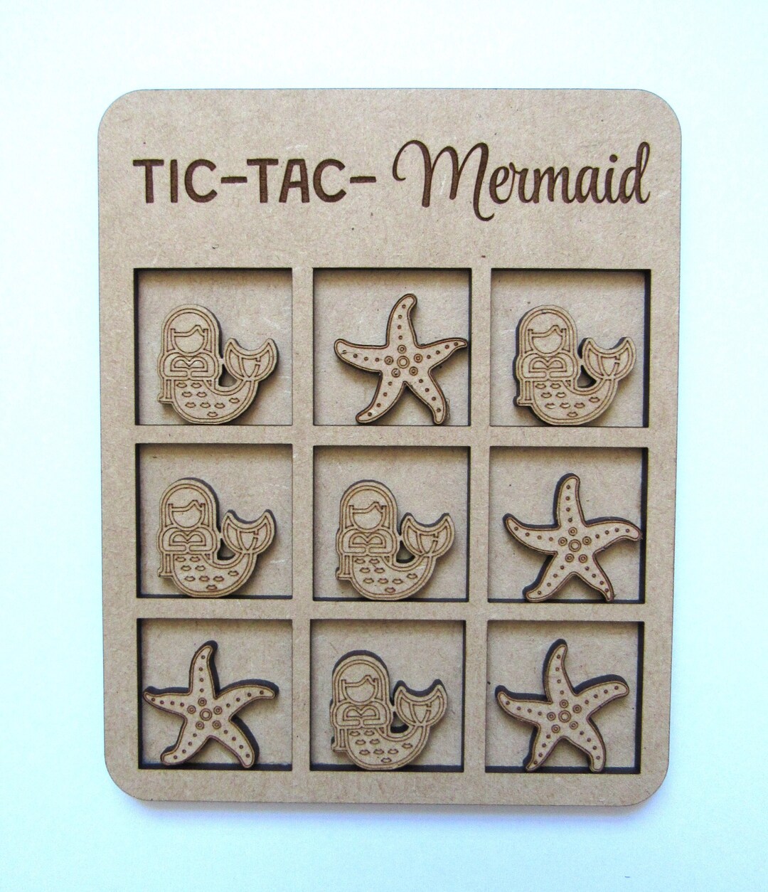 Tic Tac Toe Mermaid Game, Beach House Games, Tic Tac Toe Game, Mermaid ...
