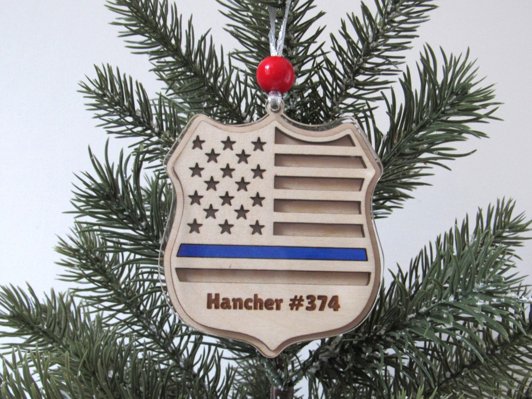 Personalized Law Enforcement Ornament - Police Officer Christmas ...
