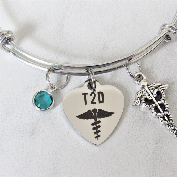 Type 2 Diabetes Bracelet - Etsy