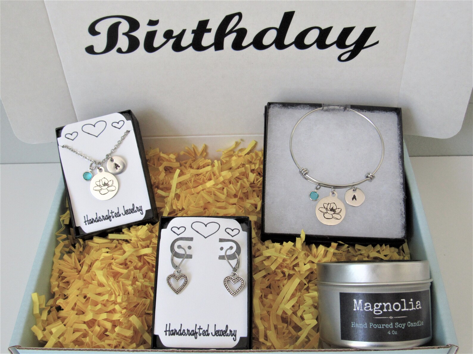 Magnolia Happy Birthday Personalized Gift Box Magnolia - Etsy