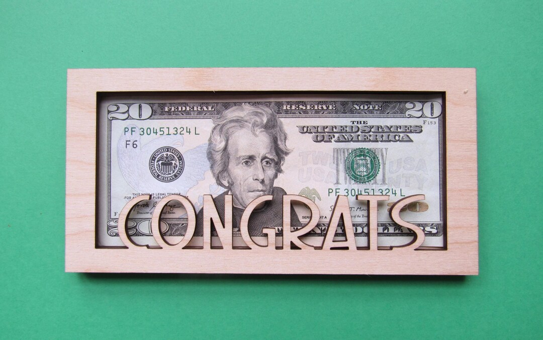 Personalized Congratulations Money Holder - Congrats Gift Holder ...