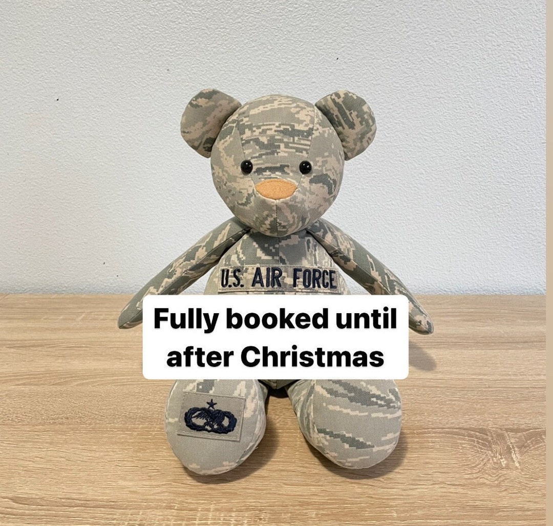 Military Memory Bear Memory Bear Uniform Bear Military - Etsy