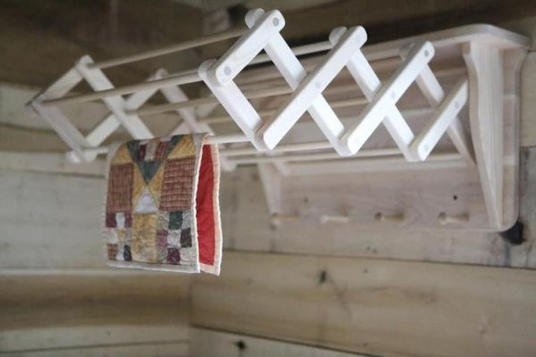 Wall Mount Drying Rack - Etsy