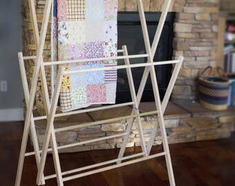 Wooden drying rack | Etsy