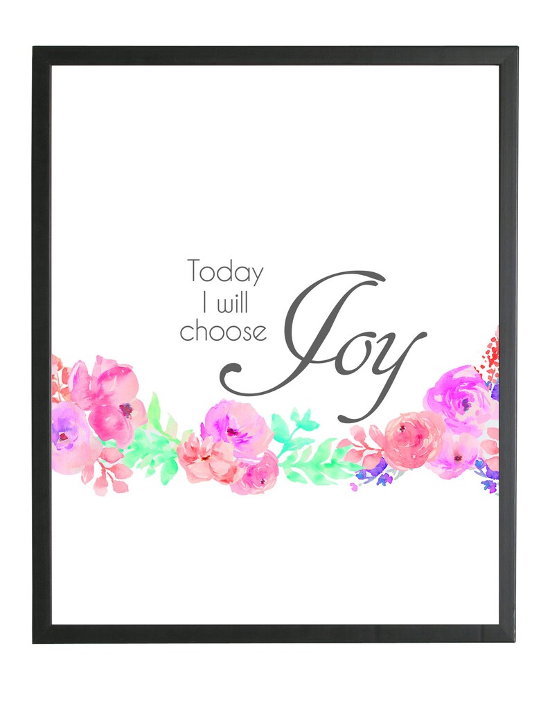 Today I Choose Joy Printable - Etsy UK