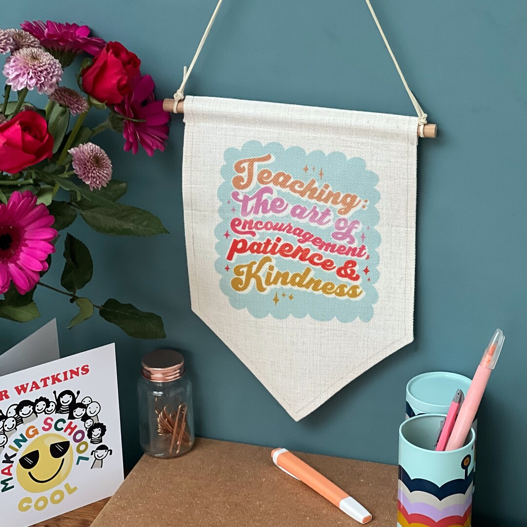 Teacher Flag Banner - 'teaching: the Art of Encouragement....'- Best ...