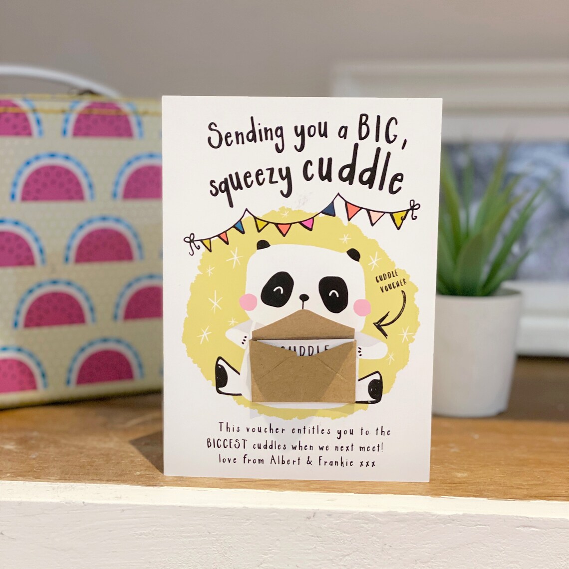 Send a Hug Card Hug Card Sending a Cuddle Voucher Greeting - Etsy UK