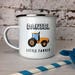 Tractor Enamel Mug - Little Farmer Tractor Cup - Cute Personalised Mug ...