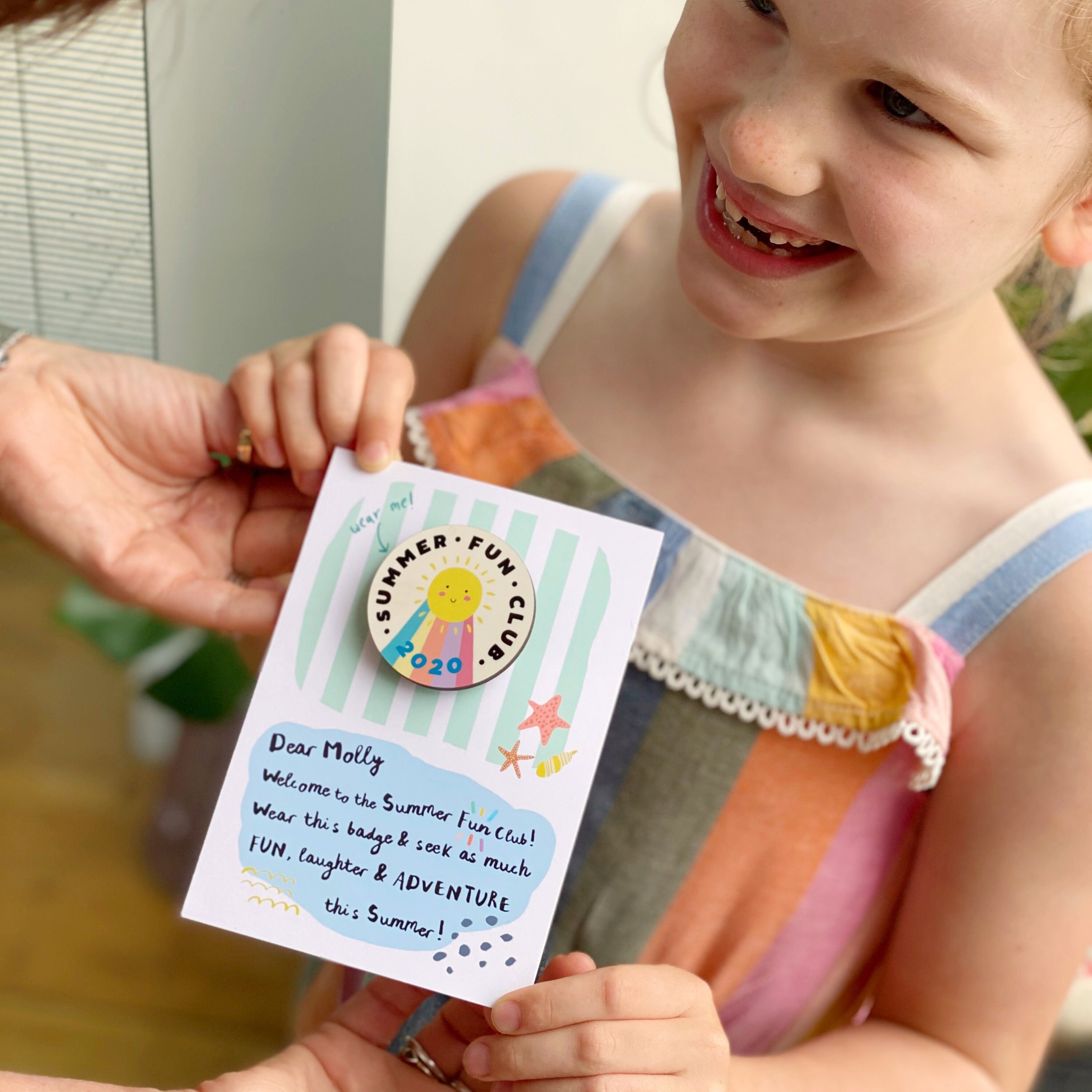 Summer Fun Club 2021 Badge on Backing Card Schools Out Badge - Etsy UK