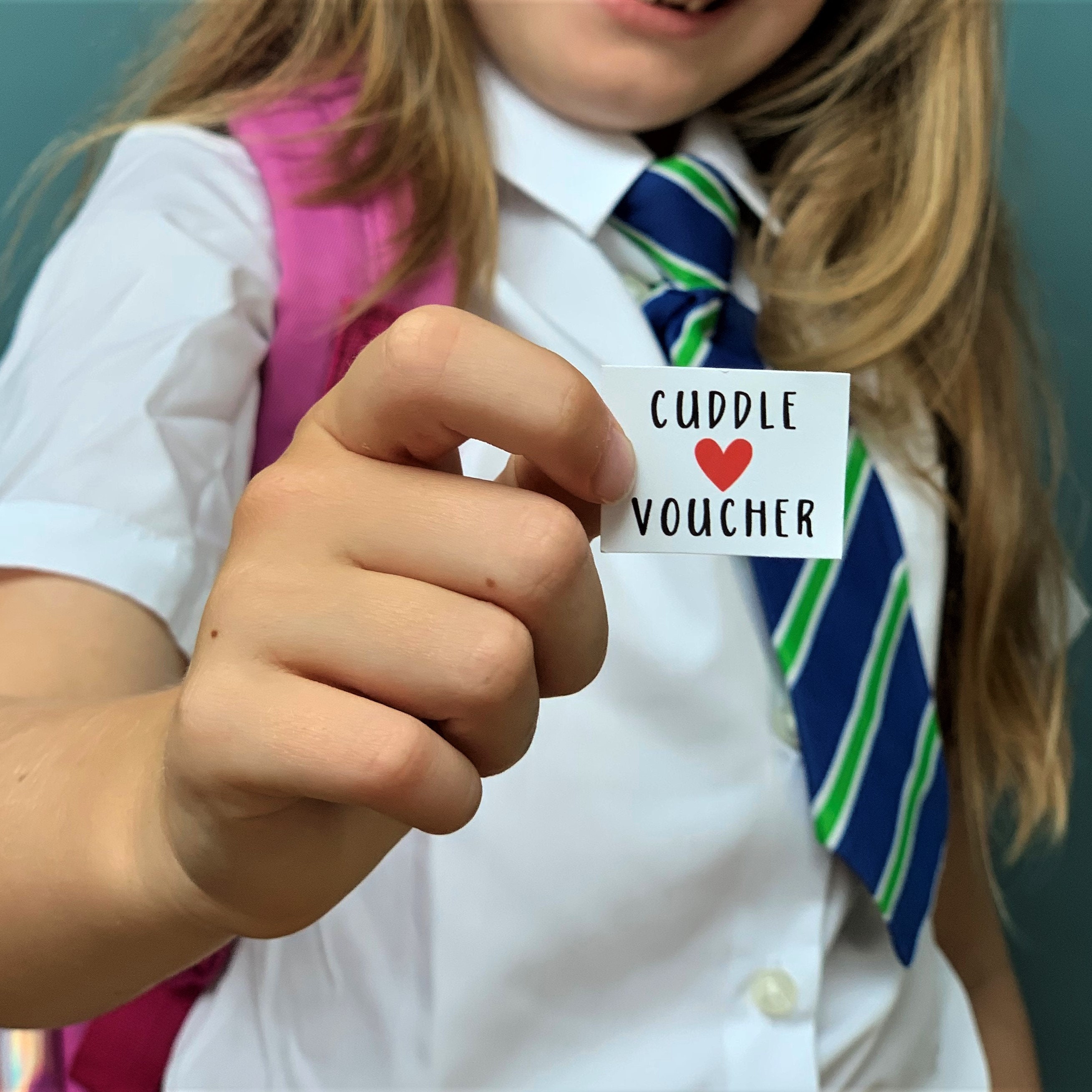 First Day of School Cuddle Voucher Card Send a Hug Card - Etsy