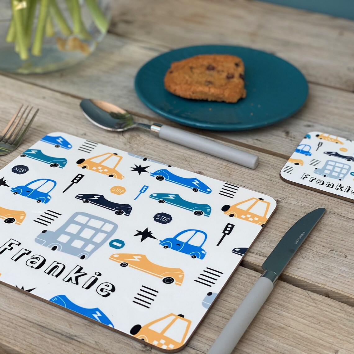 Transport Placemat With Cars Trucks and Traffic Signs - Etsy