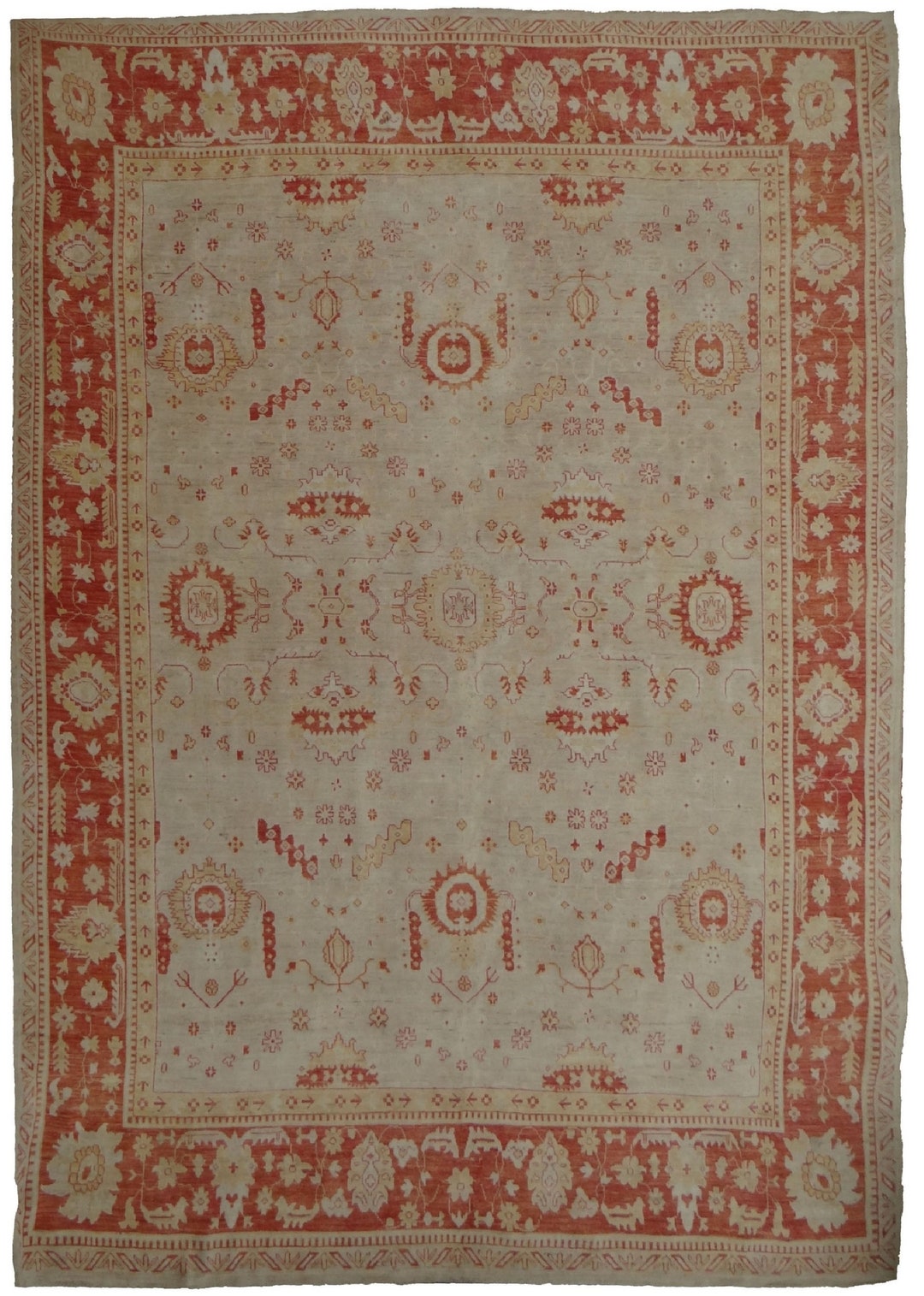 Hand Knotted Oushak Rug by Aara Rugs Inc. 13′4″ × 17′11″ - Etsy