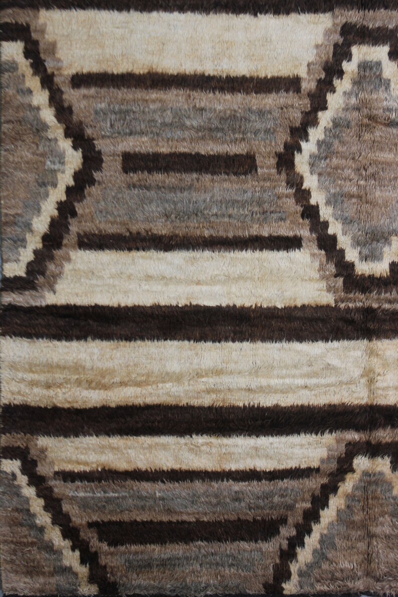 Hand Knotted Navajo Rug by Aara Rugs In. 9'10" X 8'3" - Etsy