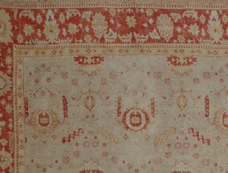 Hand Knotted Oushak Rug by Aara Rugs Inc. 13′4″ × 17′11″ - Etsy