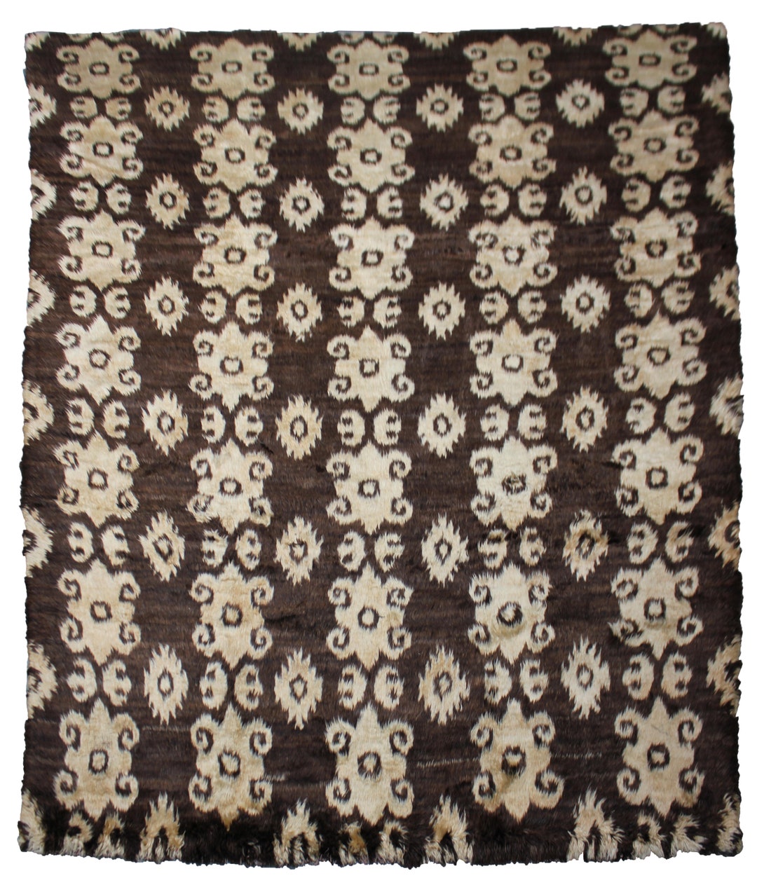 Hand Knotted Modern Ikat Rug by Aara Rugs Inc. 8'10' X 11'6" - Etsy