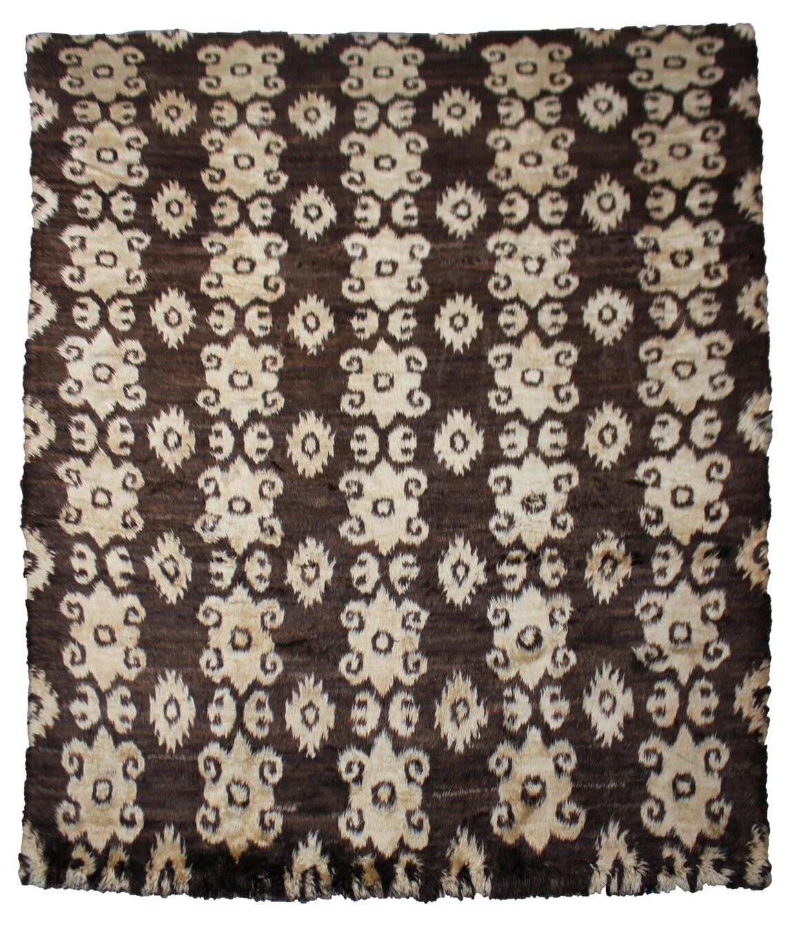 Hand Knotted Modern Ikat Rug by Aara Rugs Inc. 8'10' X 11'6 - Etsy