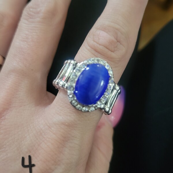 Blue Stone Ring - Etsy